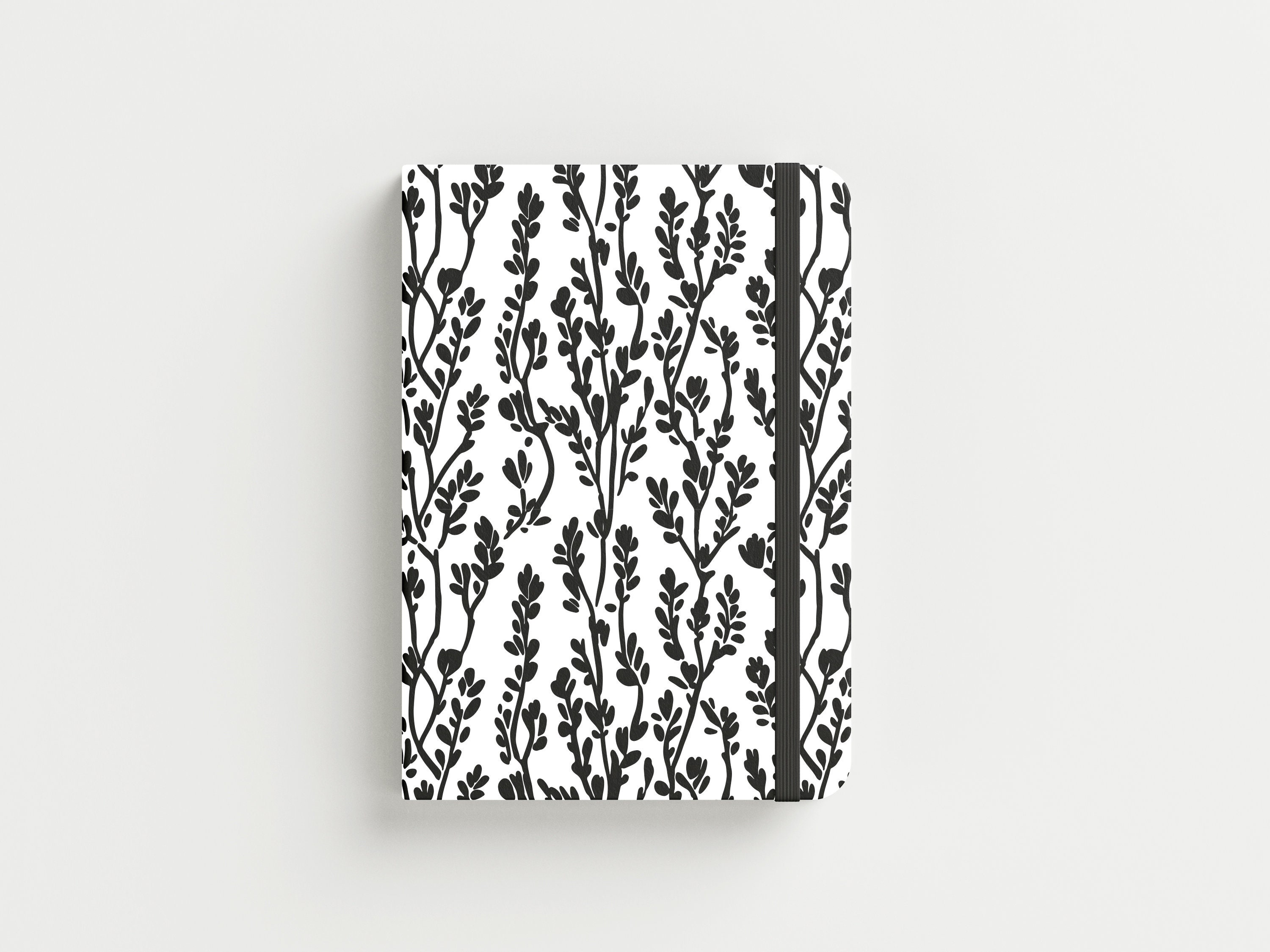 36 Vector Seamless Plants, SVG, BW Leaves Pattern, Foliage Printable ...