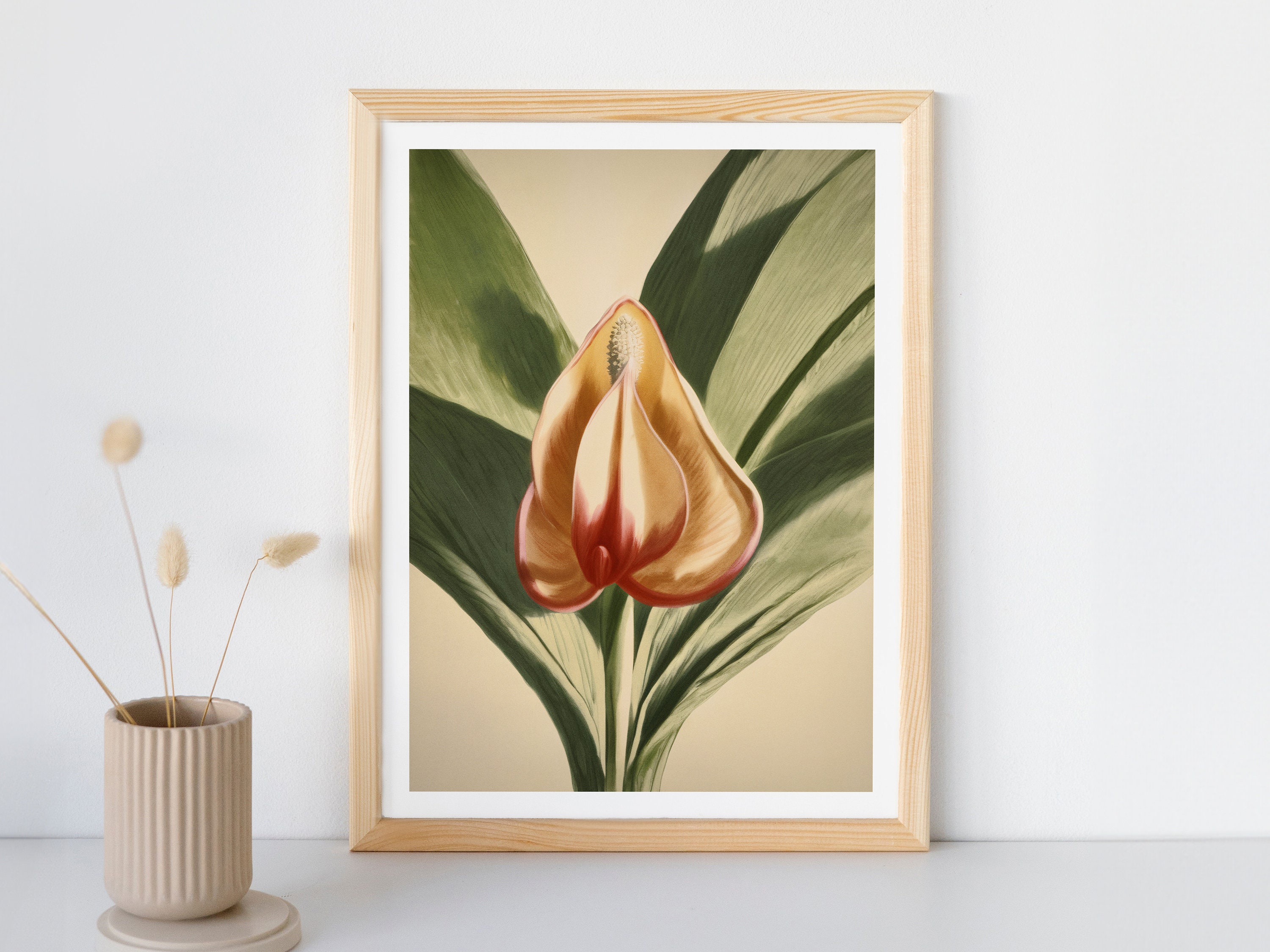 Vulva Flower Digital Print, Bedroom Printable Erotic Botanical Poster ...