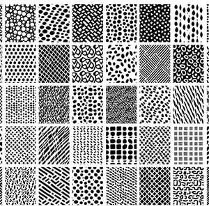 100 Vector Seamless Designs, SVG, BW, Asymmetric Patterns, Scrapbook ...