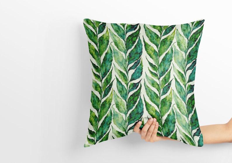 20 Watercolor Leaves Seamless Patterns, Painted Digital Green Papers ...