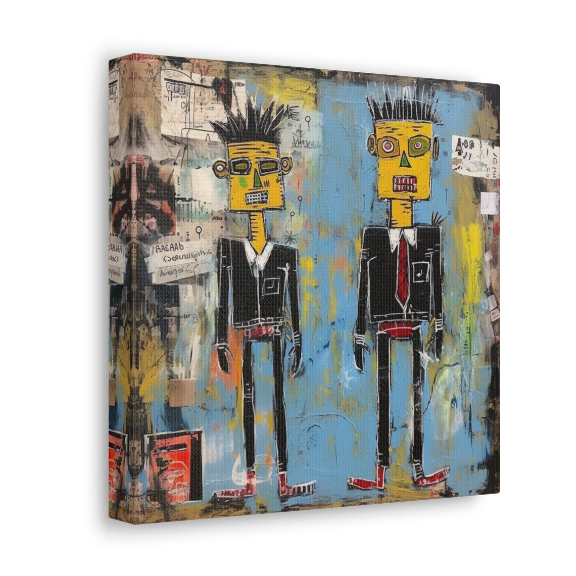 Brother - People Painting Street Painting Abstract Modern Painting ...