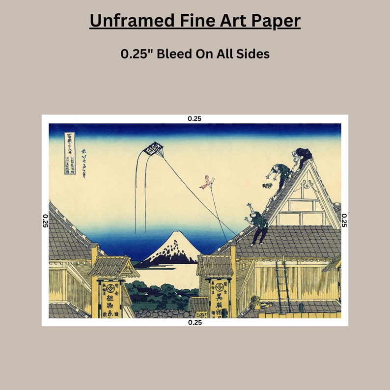 Ukiyo-e Hokusai Katsushika Art Reproduction Hokusai Print Famous Art ...