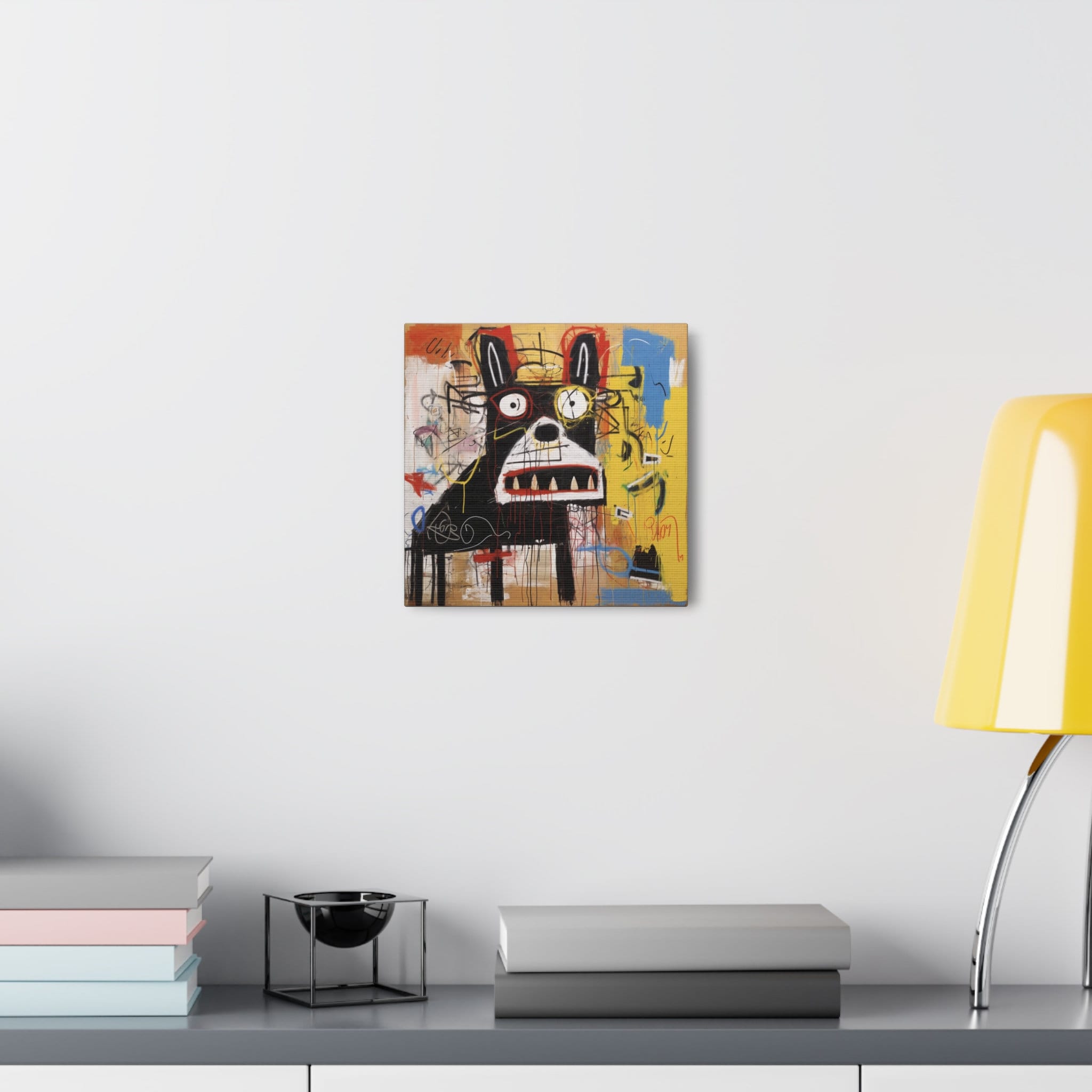 Dog Jean Michel Basquiat Inspired Art. Unique Abstract Modern Painting ...