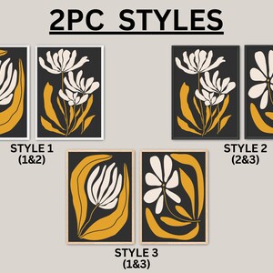 Contemporary Flower Art Set [POSTER] - Modern Contemporary Art ...