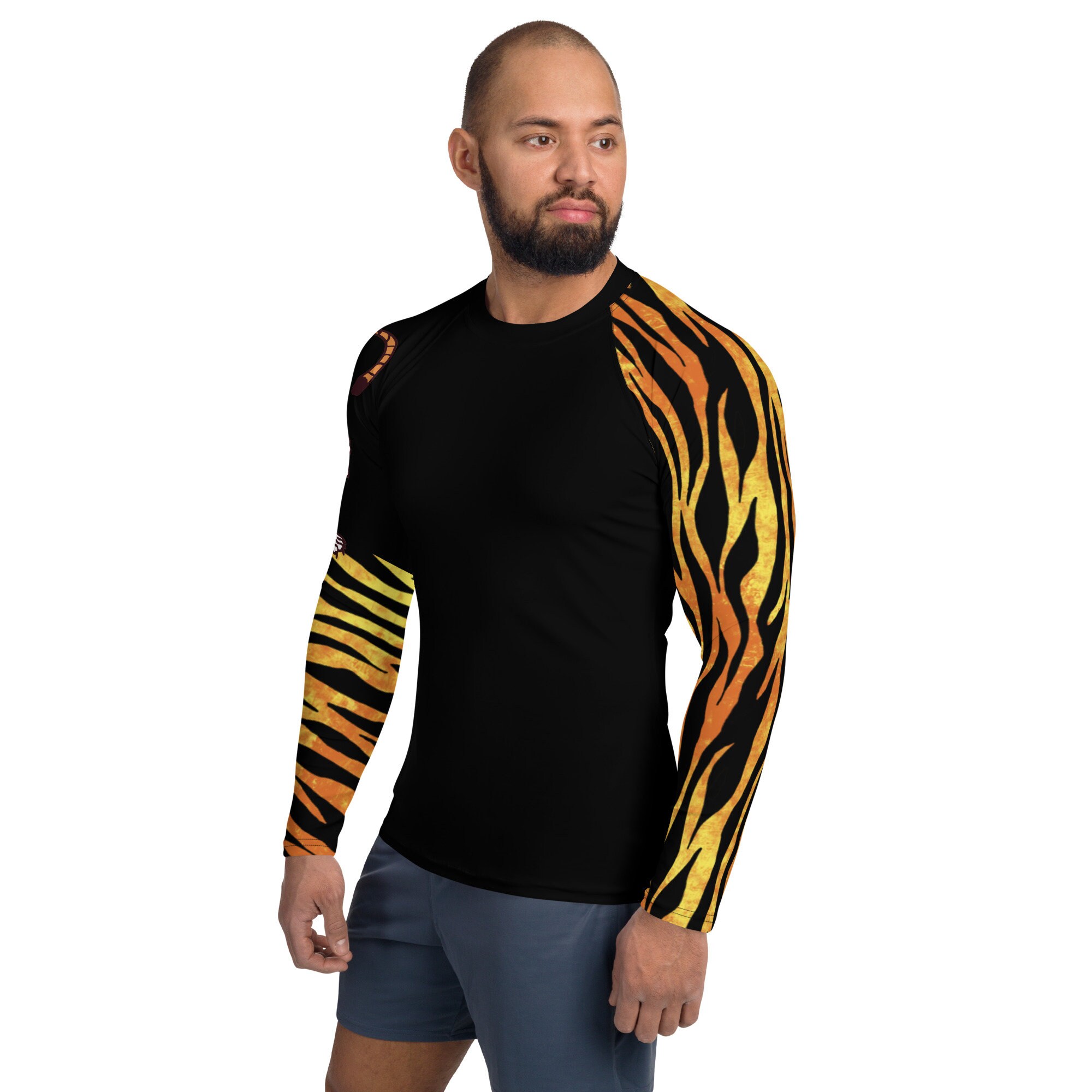 Men's Tiger Rash Guard - Etsy