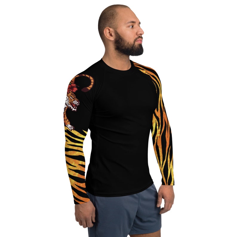 Men's Tiger Rash Guard - Etsy