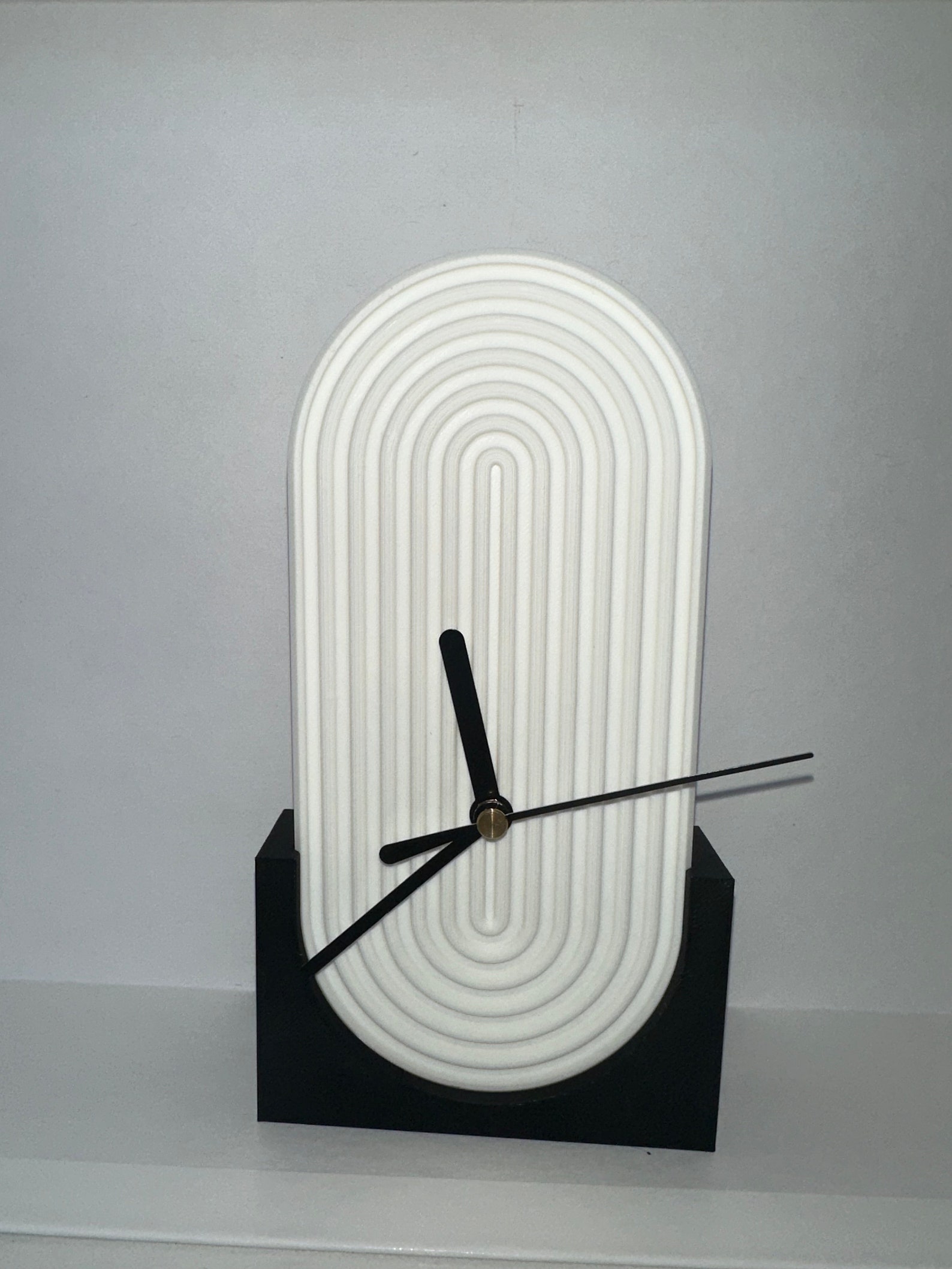 3D Printed Minimalist Quartz Clock, Retro, Mid Century Modern - Etsy