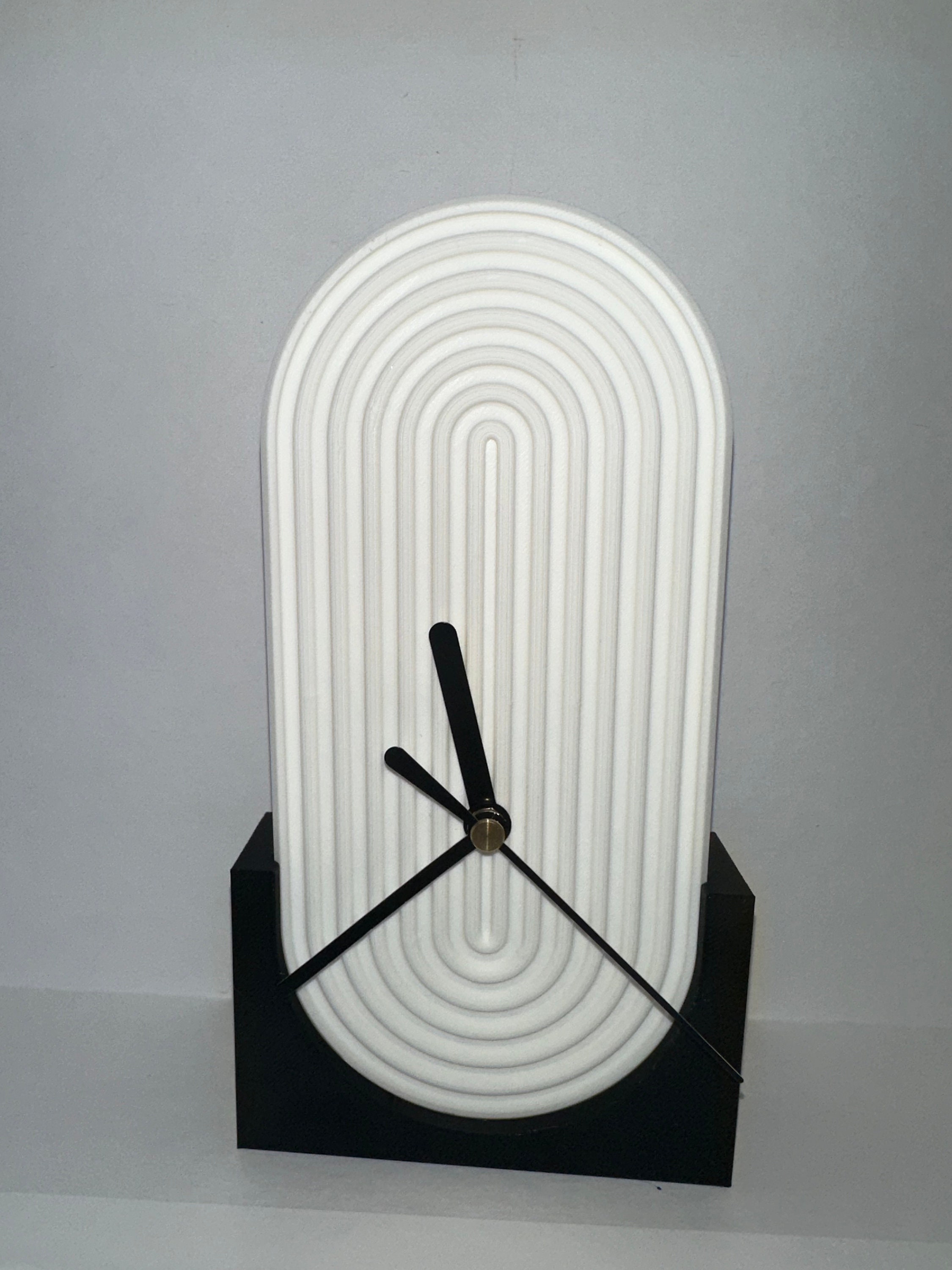 3D Printed Minimalist Quartz Clock, Retro, Mid Century Modern - Etsy