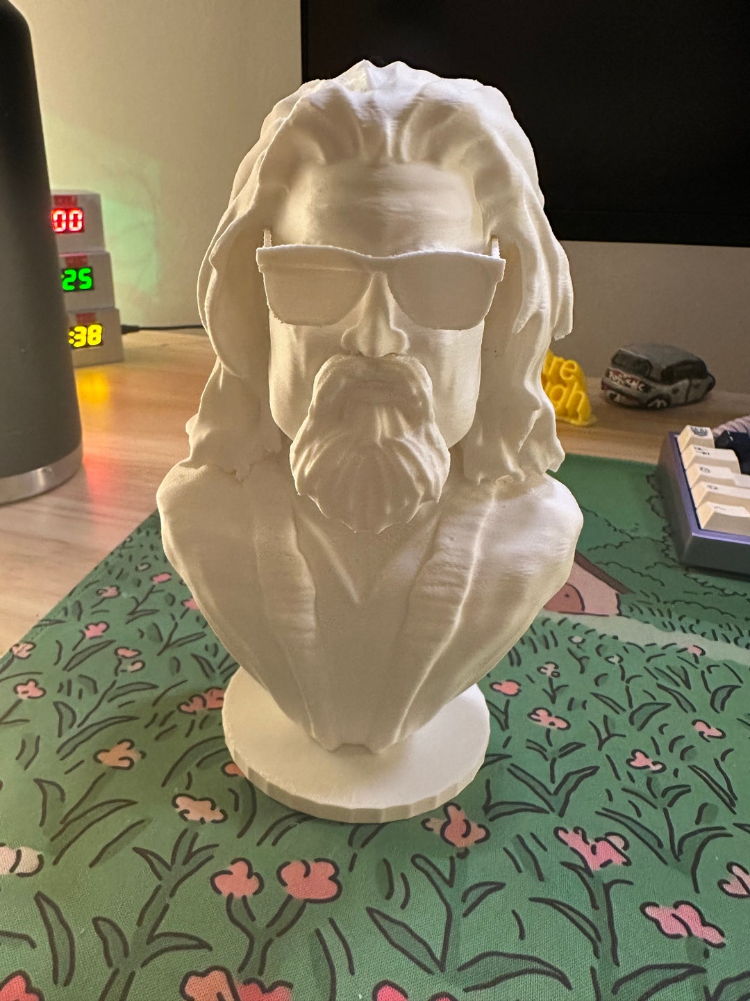 3D Printed Bust of the Dude From the Big Lebowski Handcrafted Home ...