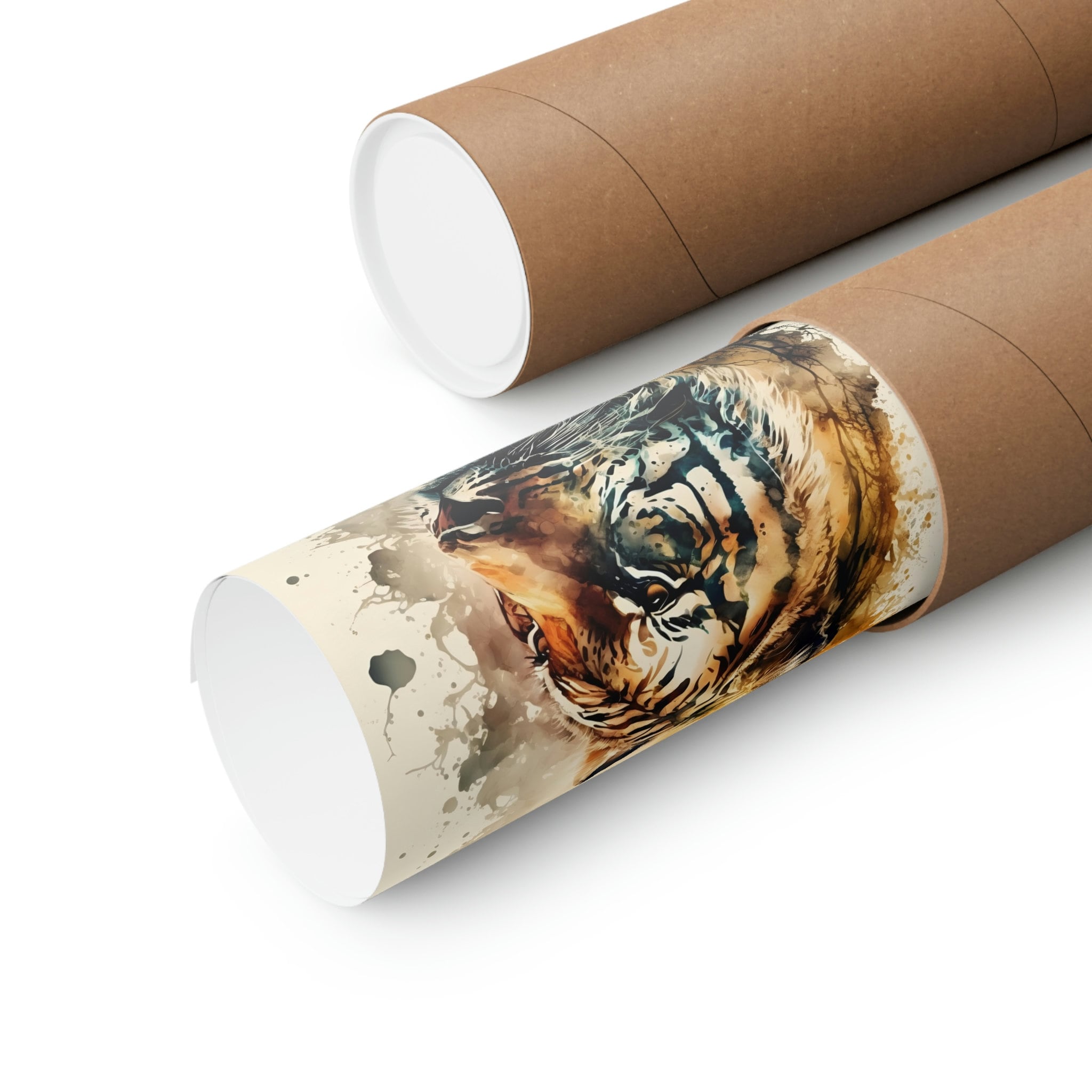 Watercolor Tiger Head Painting - Etsy
