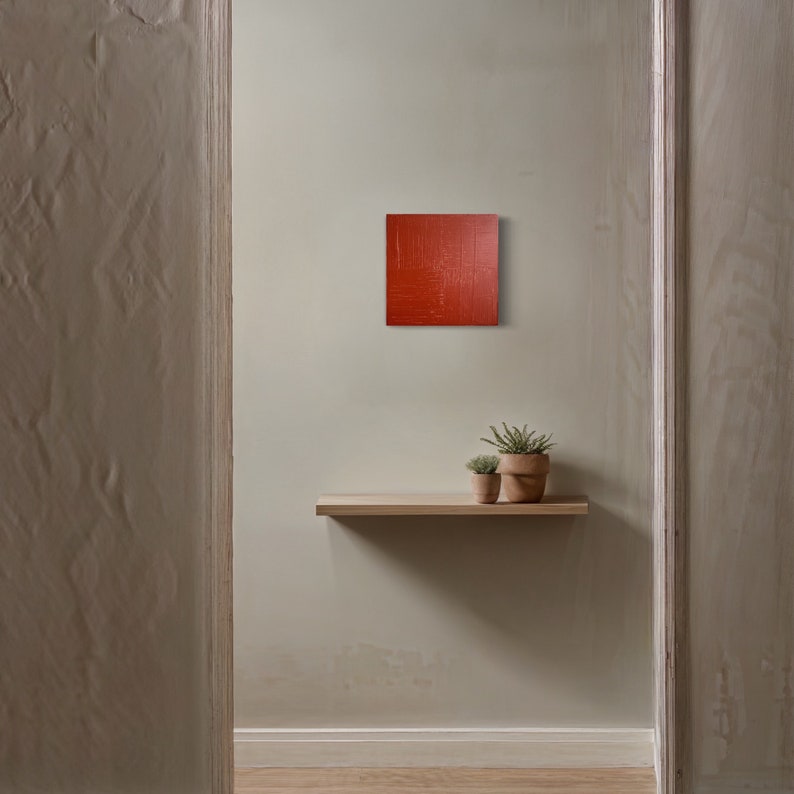 12x12 Small Abstract Original Texture Art Stylish Contemporary Canvas ...