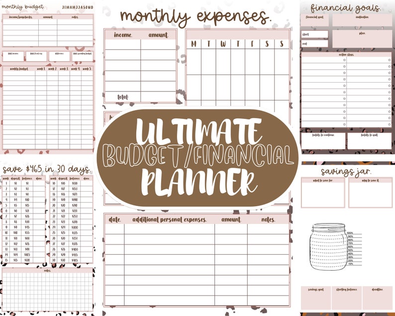 Ultimate Budget / Financial Digital Planner Template Bundle - Etsy