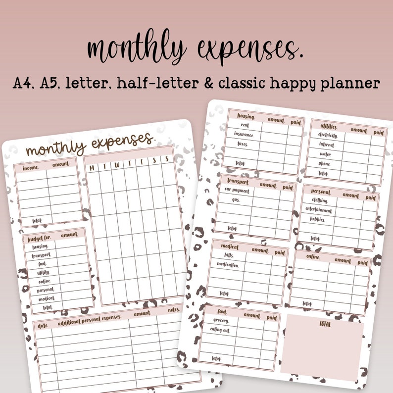 Ultimate Budget / Financial Digital Planner Template Bundle - Etsy