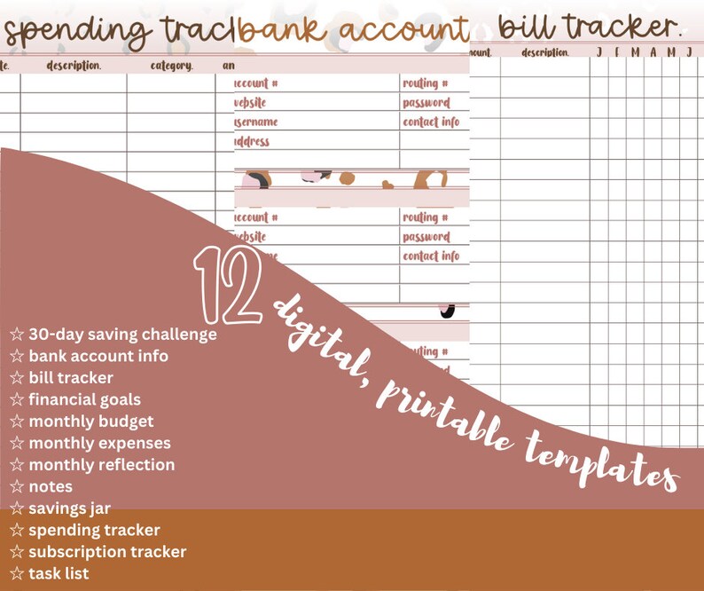 Ultimate Budget / Financial Digital Planner Template Bundle - Etsy