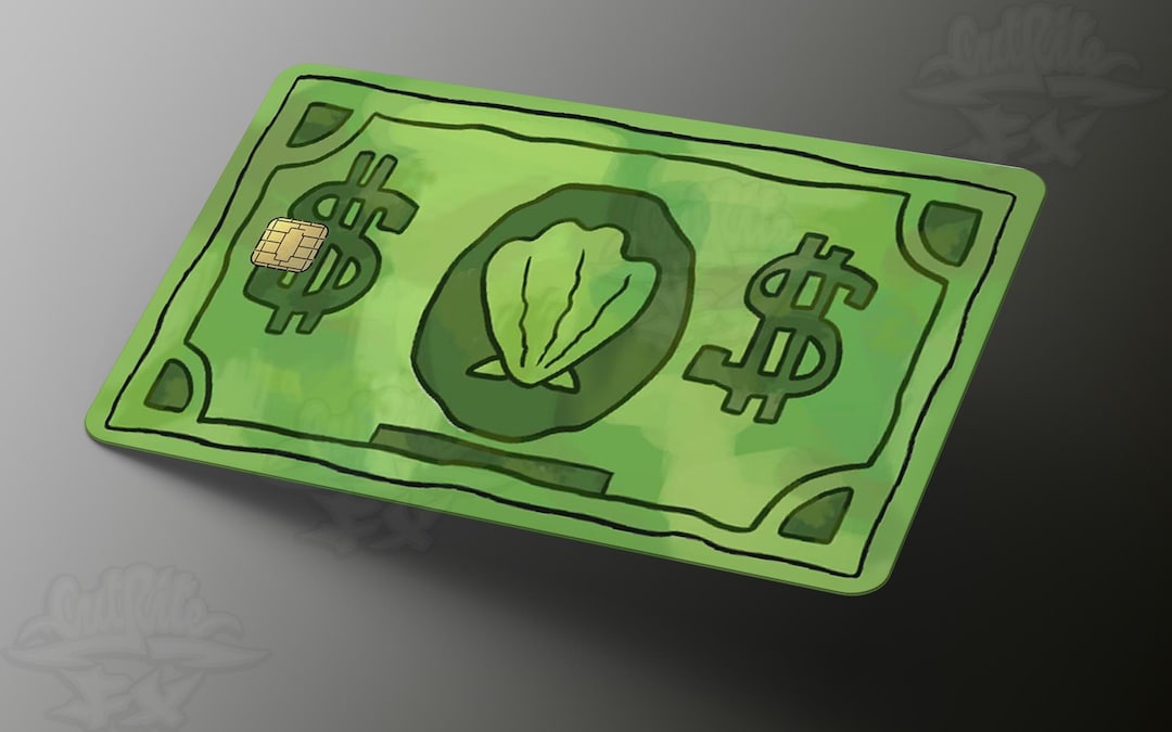 Spongebob Money Debit Card Skin Credit Card Skin Card Sticker small ...