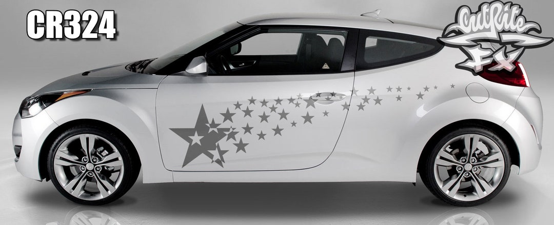 CR324 Stars Vinyl Graphic Body Decals - Etsy