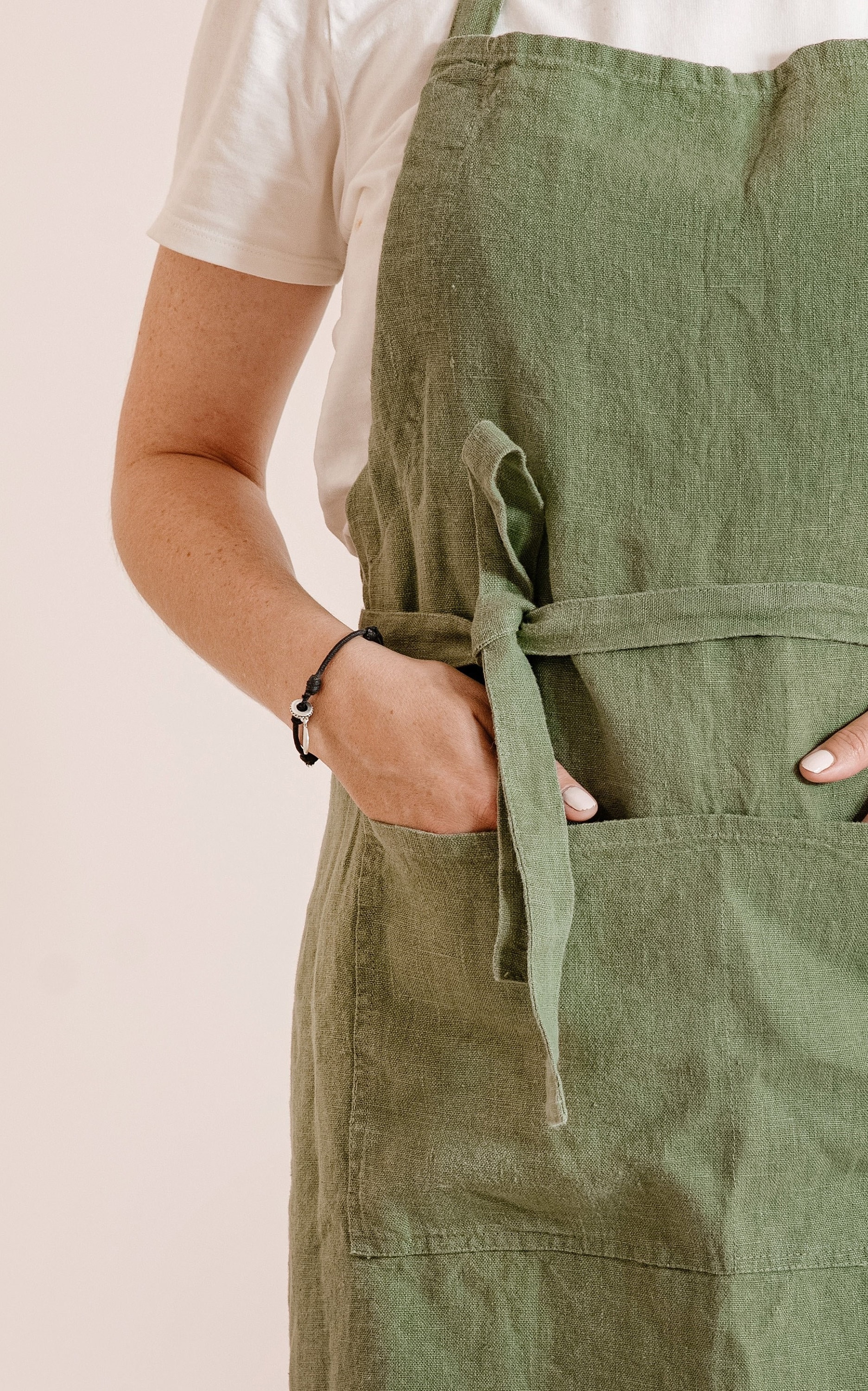 Linen Aprons for Women, Linen Apron, Linen Pinafore Apron, Full Apron ...