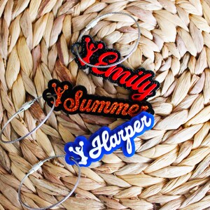 Cheer Keychain, Cheerleading Key Chain, Cheerleading Bag Name ...