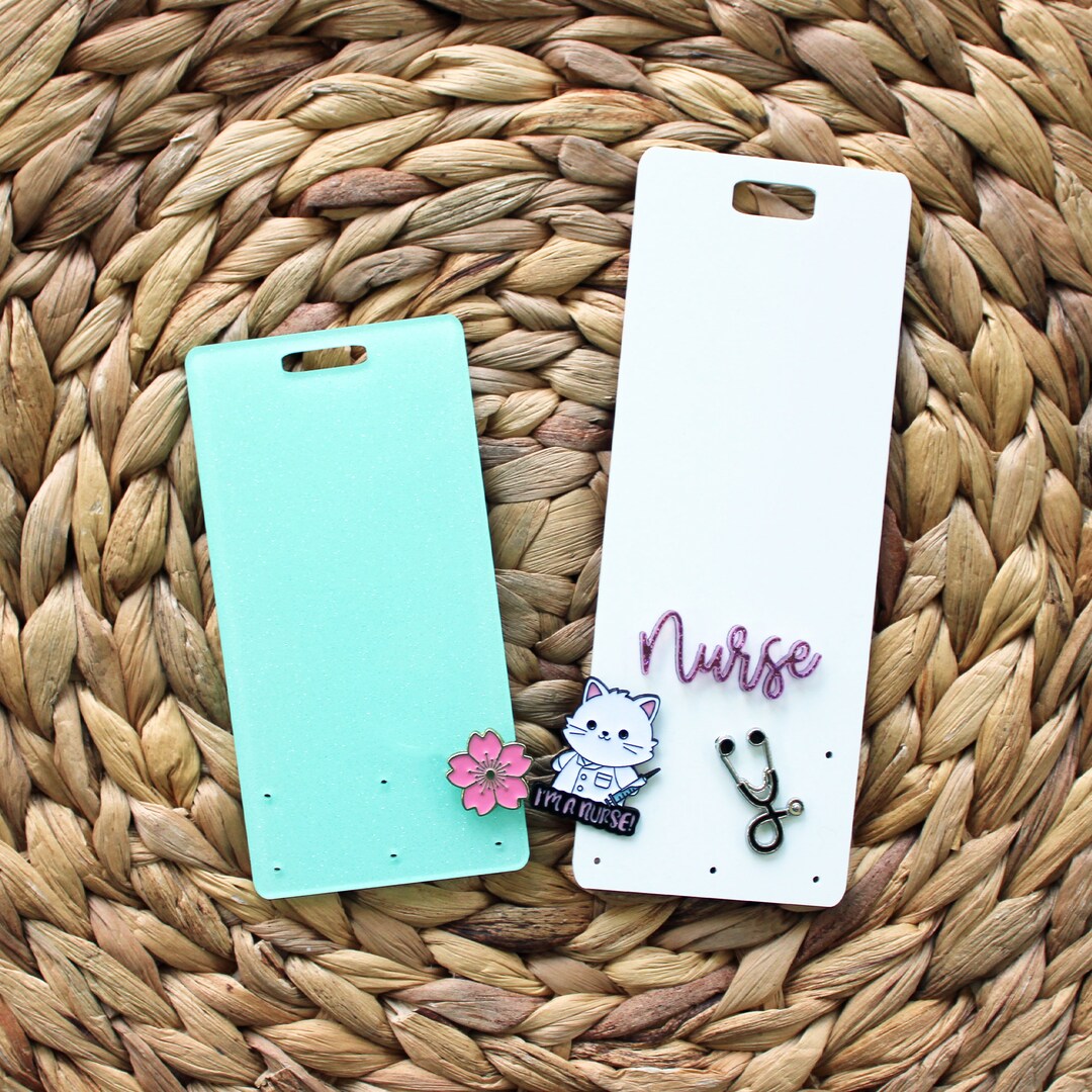 Acrylic Pin Badge Buddy, Badge Buddy Topper, ID Holder, Acrylic Badge ...