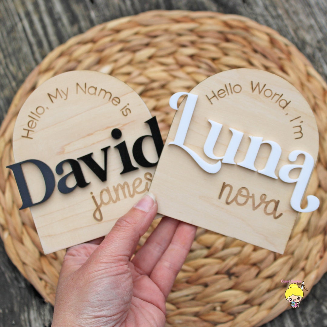 Hello My Name is Sign, Baby Name Sign , Hospital Name Sign , Name ...