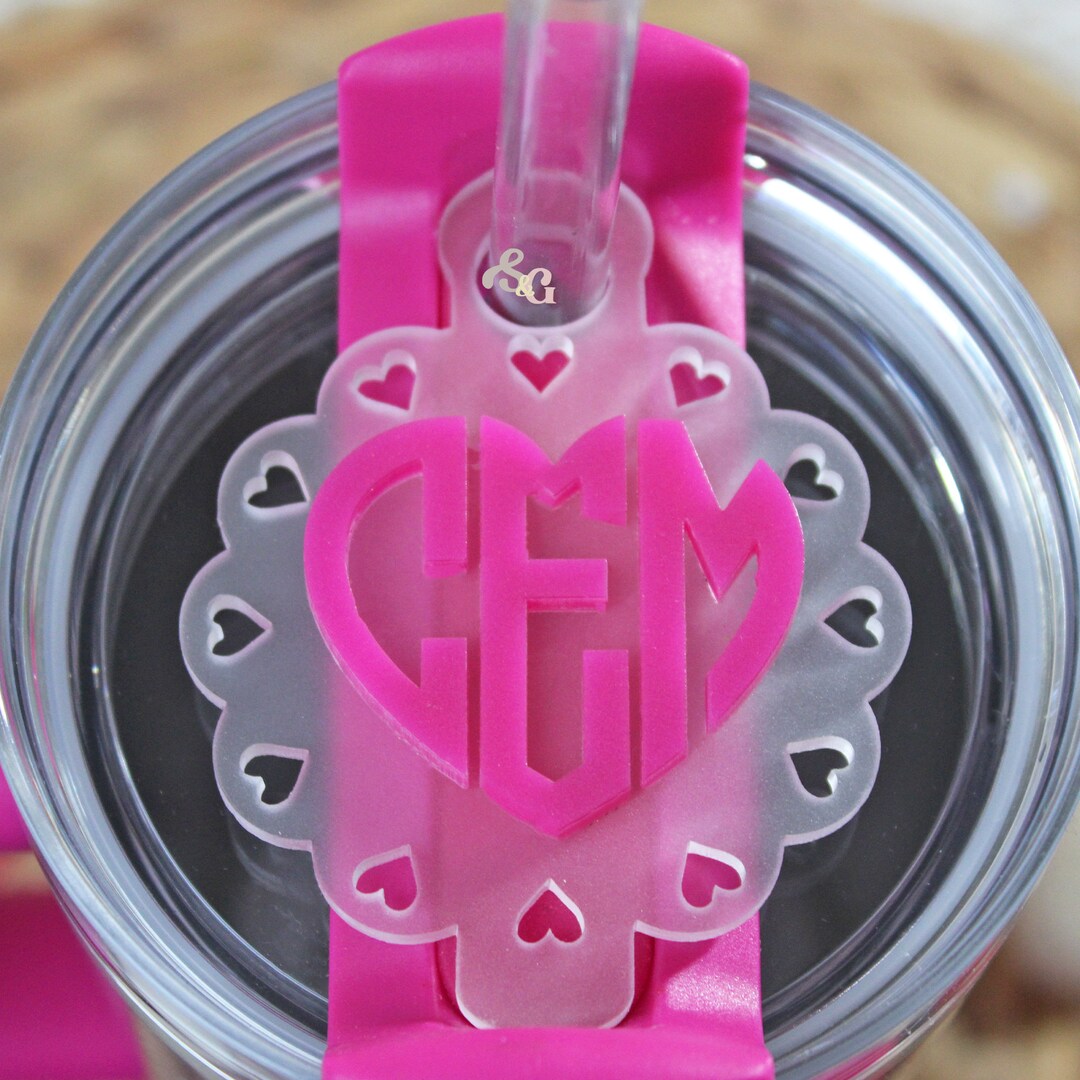 Monogram Stanley Name Plate, Monogram Stanley Topper - Etsy