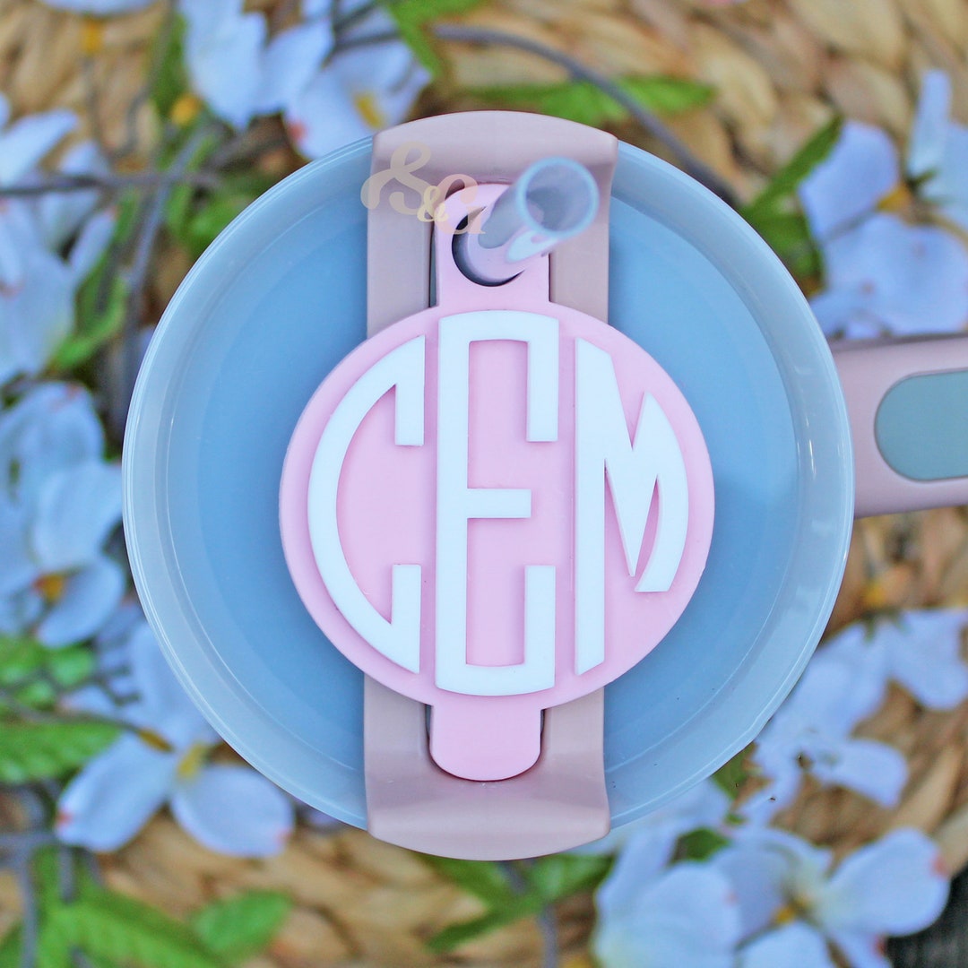 Monogram Stanley Name Plate, Monogram Stanley Topper - Etsy