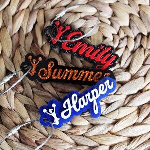 Cheer Keychain, Cheerleading Key Chain, Cheerleading Bag Name ...