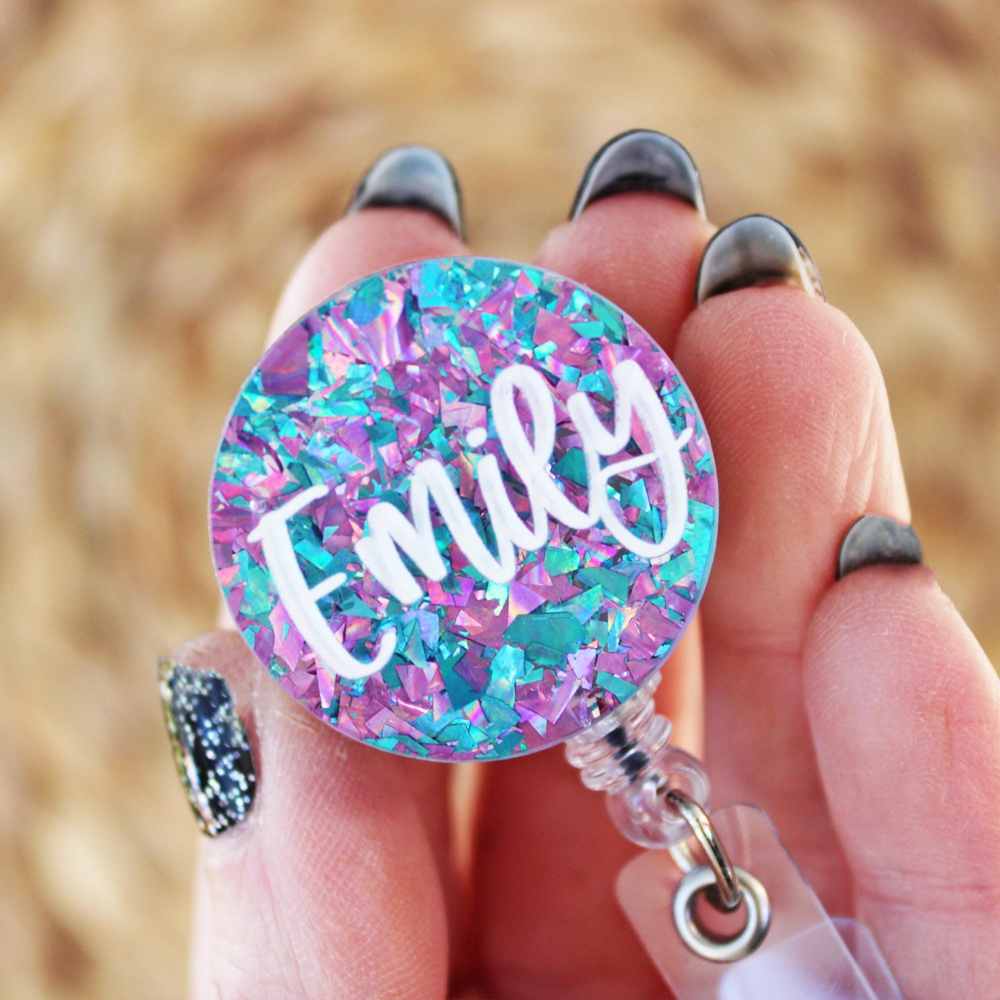 Name Badge Reel, Custom Name Badge Reel, Personalized Retractable ID ...