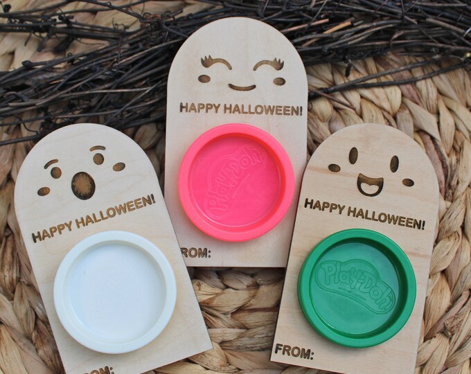 Ghost Playdough Holder, Halloween Classroom Gift Tags, School Class ...