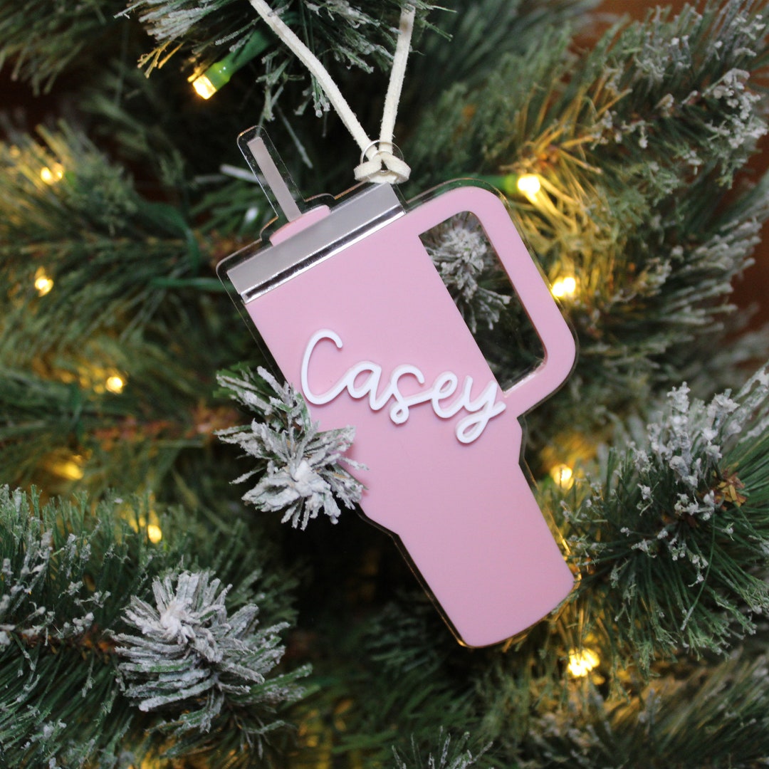 Tumbler Christmas Ornament 2024 Mini Stanley Cup Inspired, 2024 Yearly ...