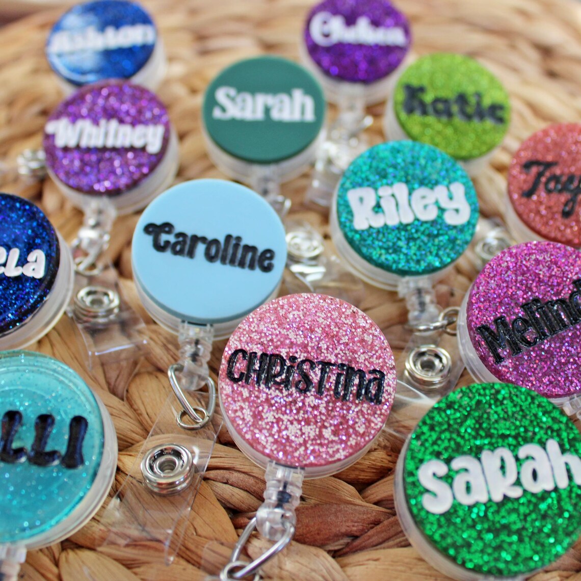Name Badge Reel, Custom Name Badge Reel, Personalized Retractable ID ...
