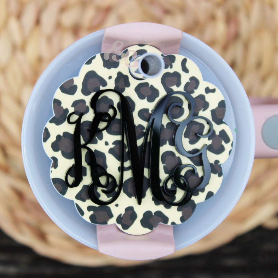 Monogram Stanley Name Plate, Monogram Stanley Topper - Etsy