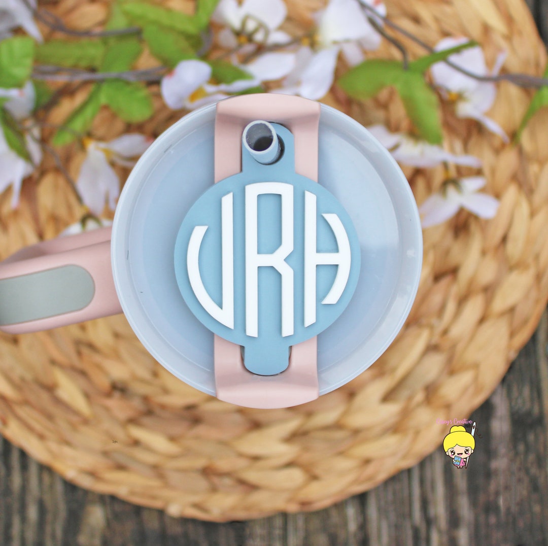 Monogram Stanley Name Plate, Monogram Stanley Topper - Etsy