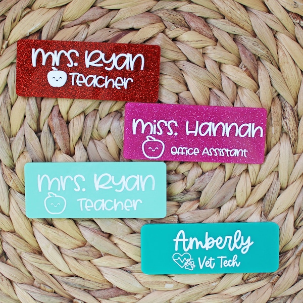 Magnetic 3d Name Tag - Etsy