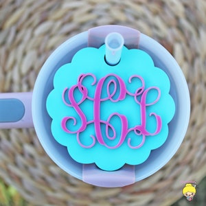 Monogram Stanley Name Plate, Monogram Stanley Topper, Tumbler Topper ...