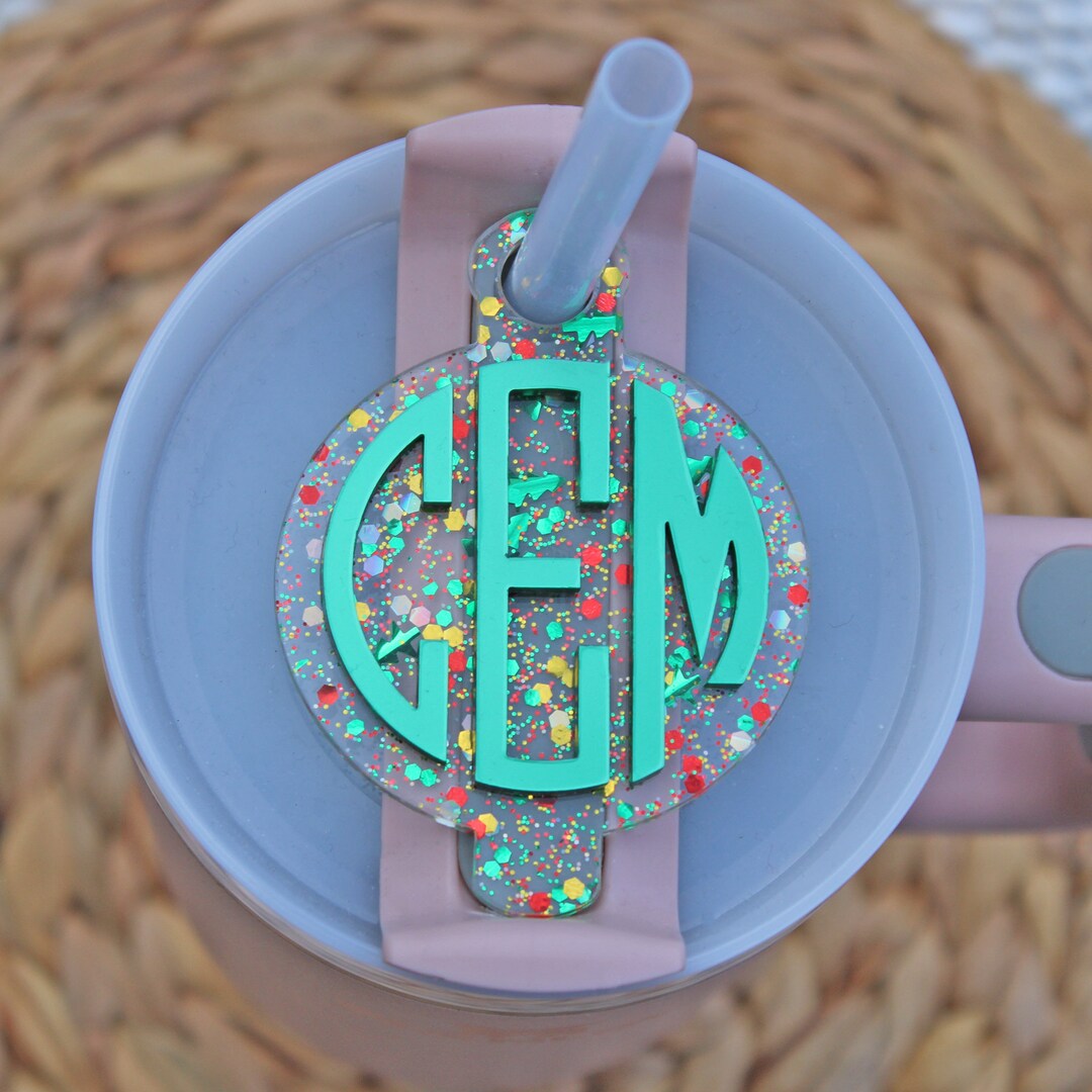 Monogram Stanley Name Plate, Monogram Stanley Topper - Etsy