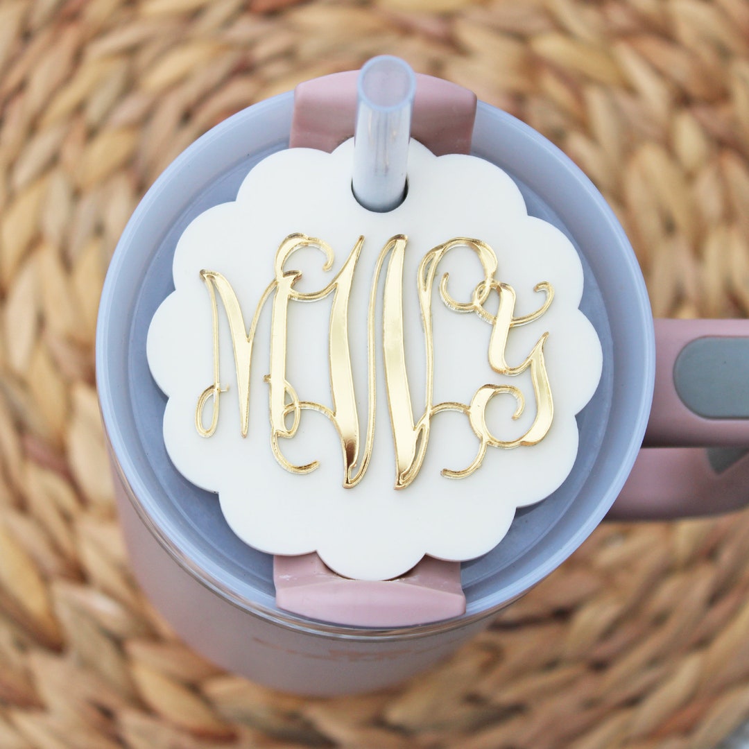 Monogram Stanley Name Plate, Monogram Stanley Topper, Initial Topper ...