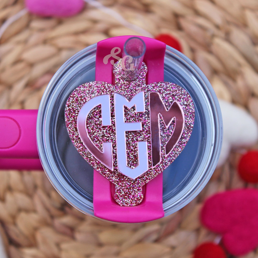 Monogram Stanley Name Plate, Monogram Stanley Topper, Heart Stanley ...