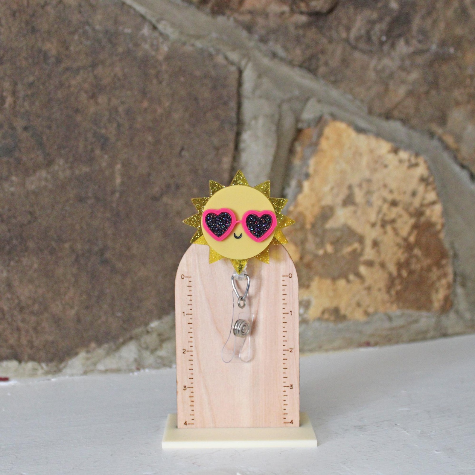 Happy Sun Badge Reel Sunshine, Summer Badge Reel, Custom Name Badge ...