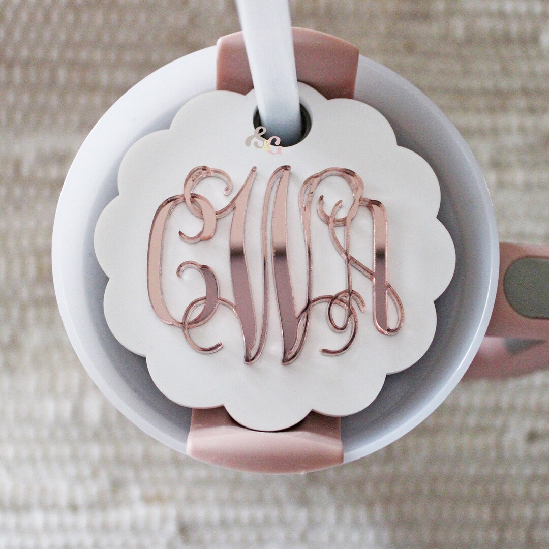 Monogram Stanley Name Plate, Monogram Stanley Topper, Tumbler Topper ...