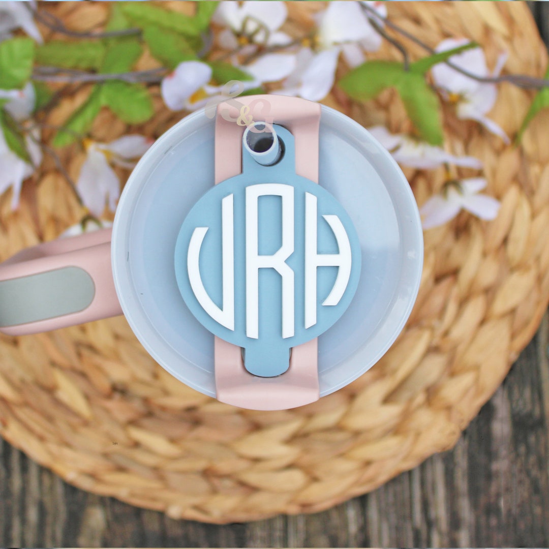 Monogram Stanley Name Plate, Monogram Stanley Topper - Etsy