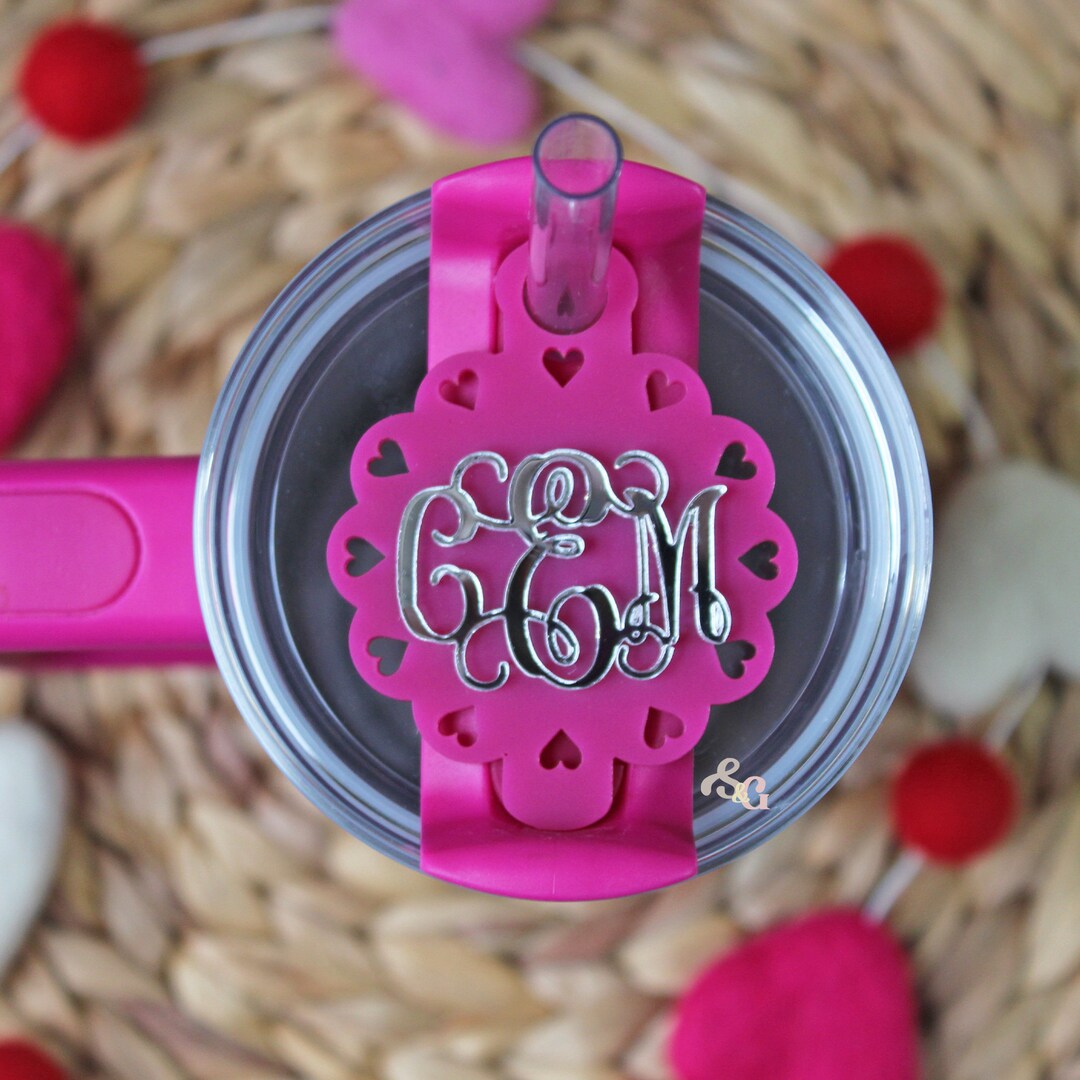 Monogram Stanley Name Plate, Monogram Stanley Topper - Etsy