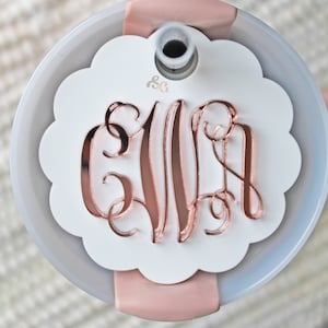 Monogram Stanley Name Plate, Monogram Stanley Topper, Tumbler Topper ...