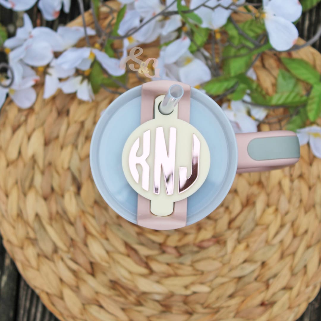 Monogram Stanley Name Plate, Monogram Stanley Topper, Tumbler Topper ...