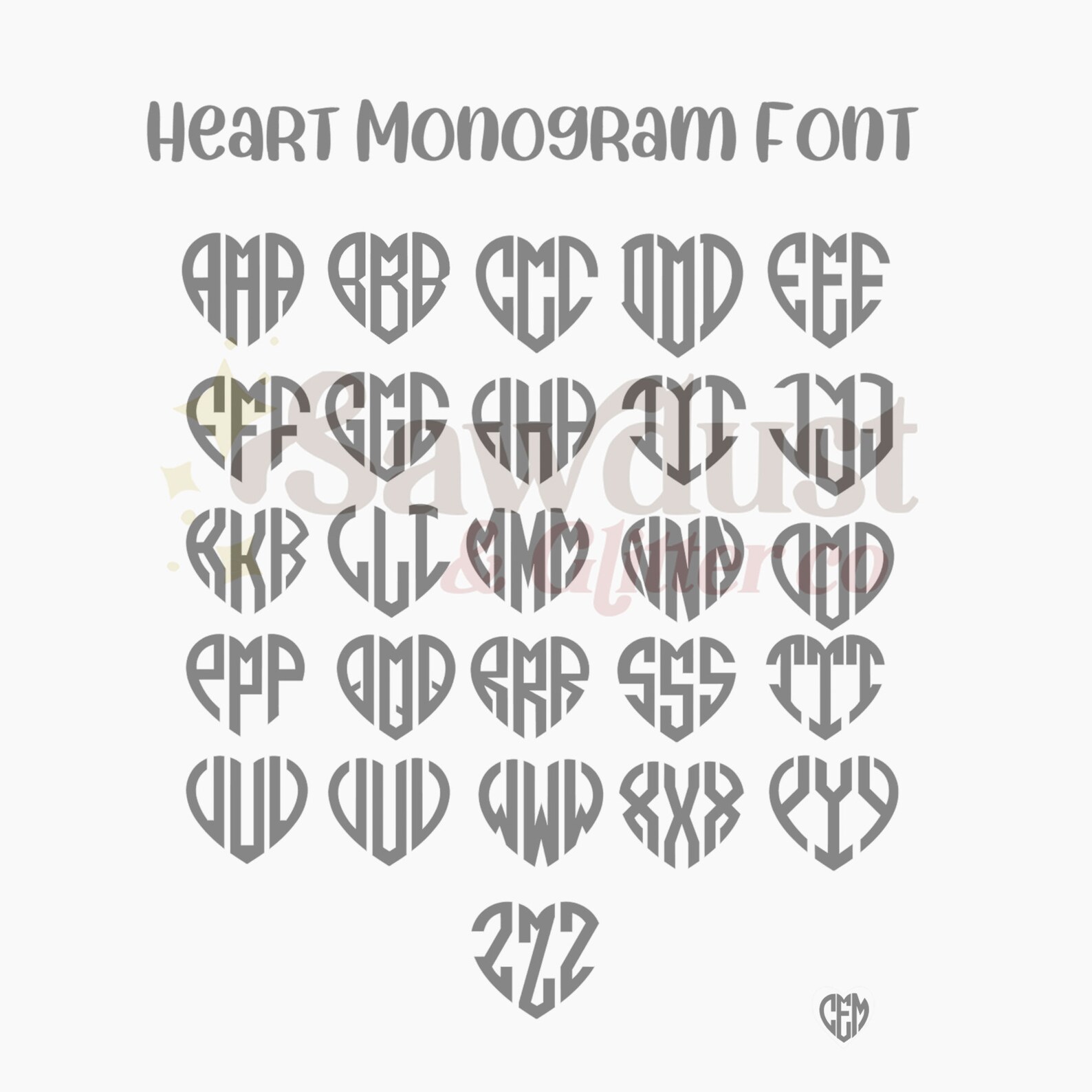 Monogram Stanley Name Plate, Monogram Stanley Topper, Heart Stanley ...