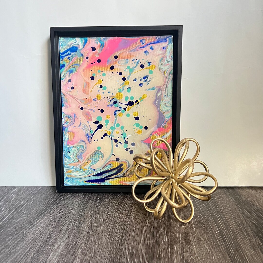 11x17 Canvas Painting / Abstract Portrait/ Splash / Intuitive Art ...