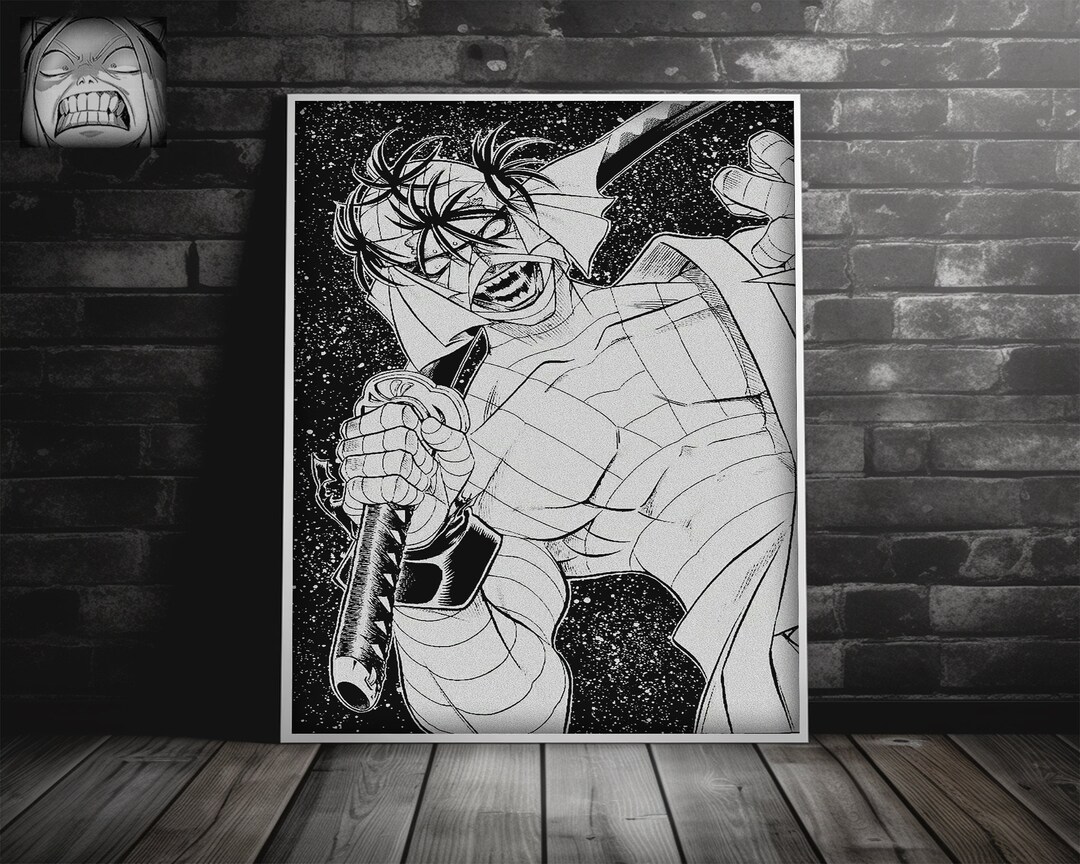 Samurai Villain Manga Panel Posters - Etsy