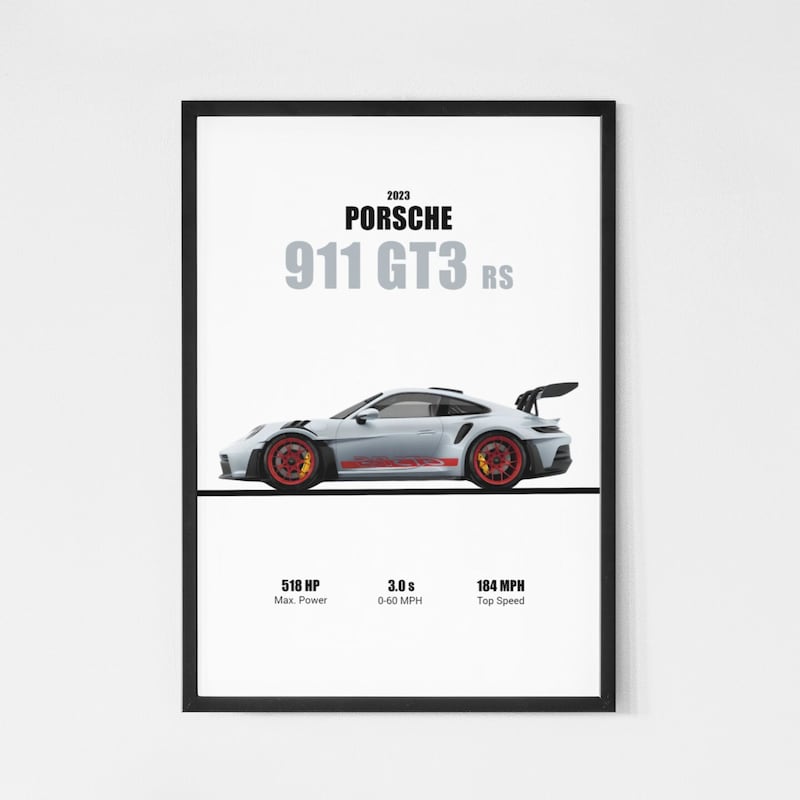 Porsche 911 Gt3 Rs Poster - Etsy
