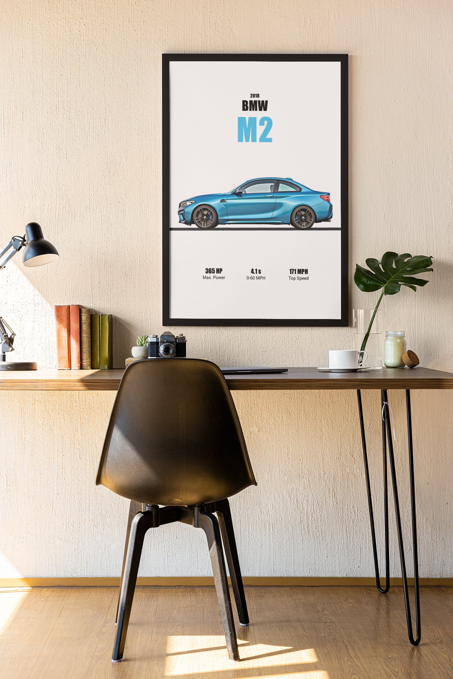 BMW M2 2018 Blueprint Art | Car Poster, Supercar Decor (digital ...