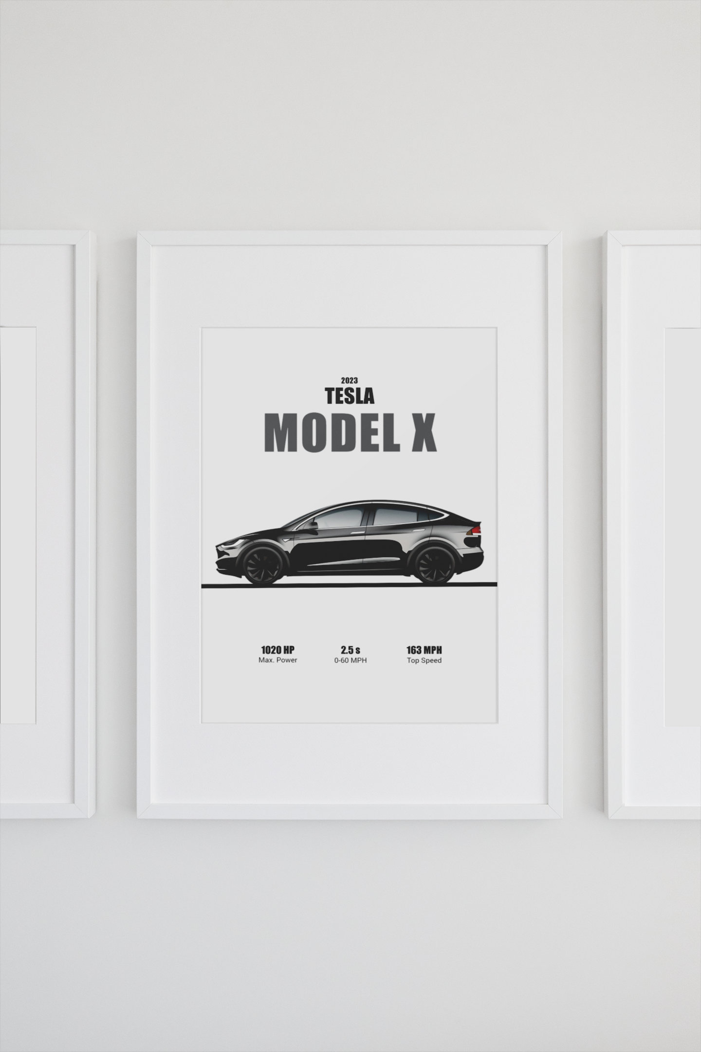 Tesla Model X Wall Art Printable Digital Download Poster Men Kids Boys ...